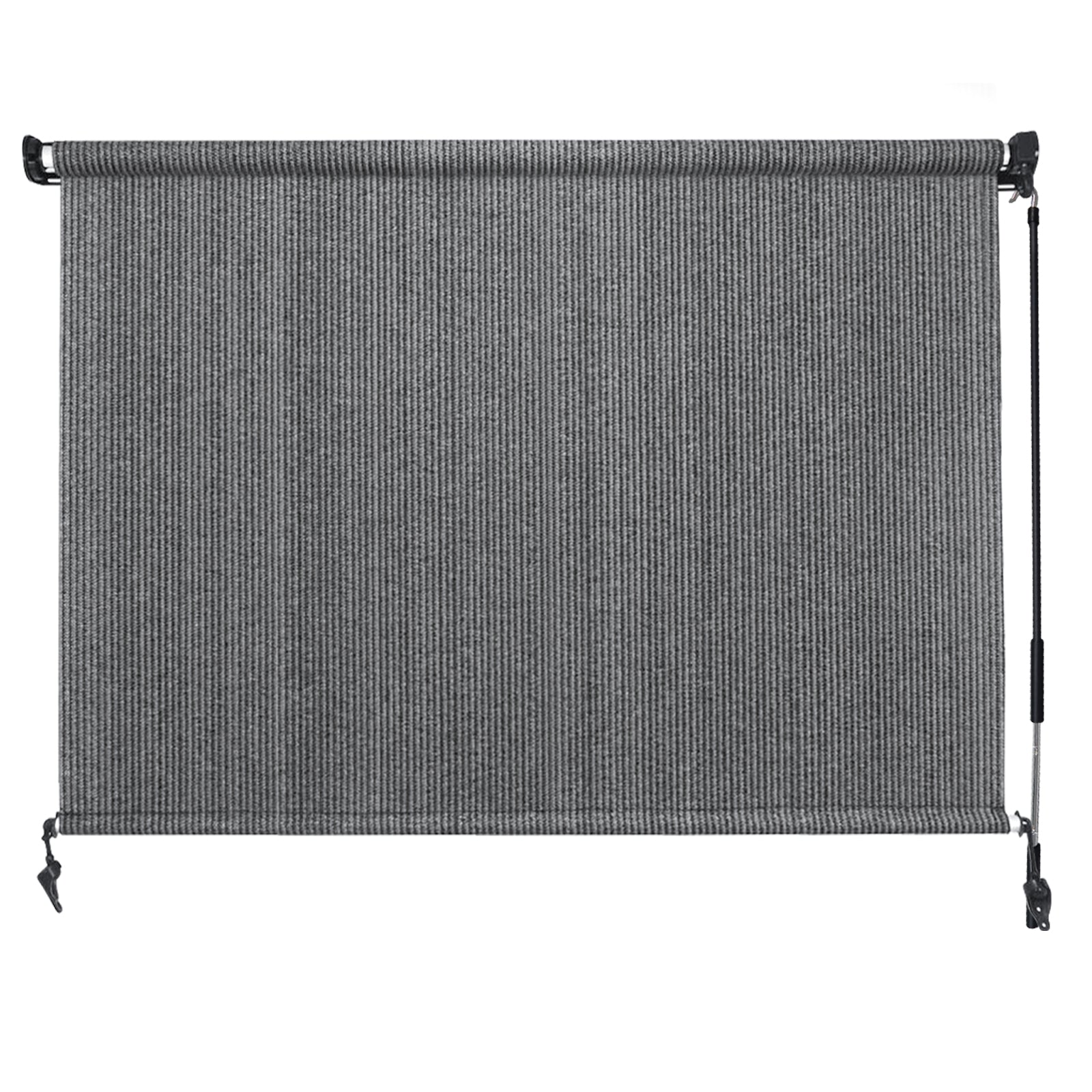 Shade&Beyond Outdoor Roller Shade Walnut Exterior Cordless Patio Roll ...